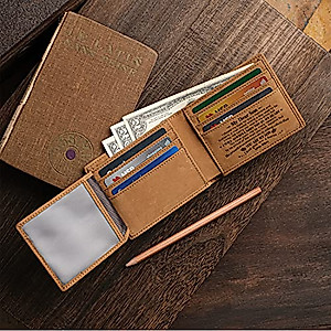 Fathers Day Birthday Gifts For Son From Mom, To My Son Wallet, Graduation Gifts For Adult Son, Mother And Son Gifts, Mens Leather Wallets, RFID Bifold Wallet For Men, Teen Boy Gifts, Mens Gifts Unique