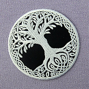 Yggdrasil The Tree of Life in Norse Patch Embroidered Badge Iron On Sew On Emblem