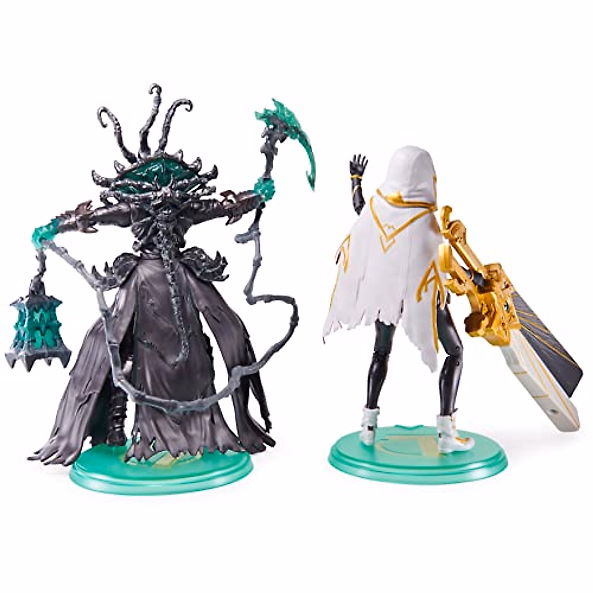 League of Legends, 2-Pack, Official 6-Inch Senna and Thresh Collectible Figures, Glow-in-The-Dark with 4 Accessories, The Champion Collection, Collector Grade, Ages 14 and Up