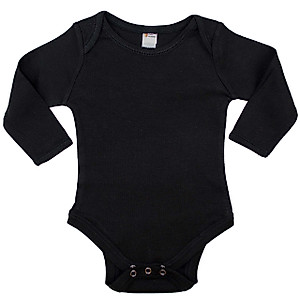 Earth Elements Baby Long Sleeve Bodysuit 12-18 Months Black