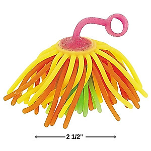 Neon Large Stretchy Noodle Ball Yo Yos (Set of 12) Party Favor Toys