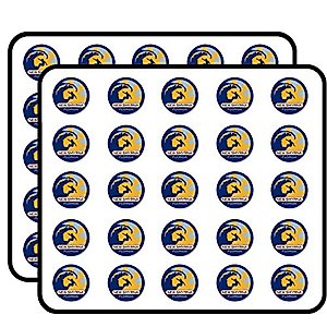 Round Surfer On Wave New Smyrna Florida (Surfing surf Beach) Sticker for Scrapbooking, Calendars, Arts, Kids DIY Crafts, Album, Bullet Journals 50 Pack