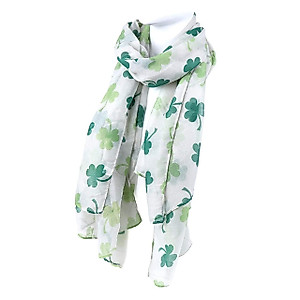 Nollia Green Shamrock St. Patrick's Day 2-Pack Scarf Set for Women