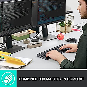 Logitech MX Keys & MX Master 3 Mouse for Business Combo, Wireless, Ergonomic, Secured Logi Bolt Technology, Bluetooth, Globally Certified, Windows/Mac/Chrome/Linux - Graphite