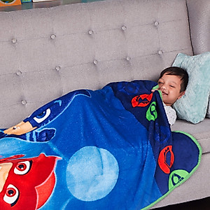 Franco Kids Bedding Super Soft Plush Microfiber Blanket, Twin/Full Size 62" x 90", PJ Masks,A46518