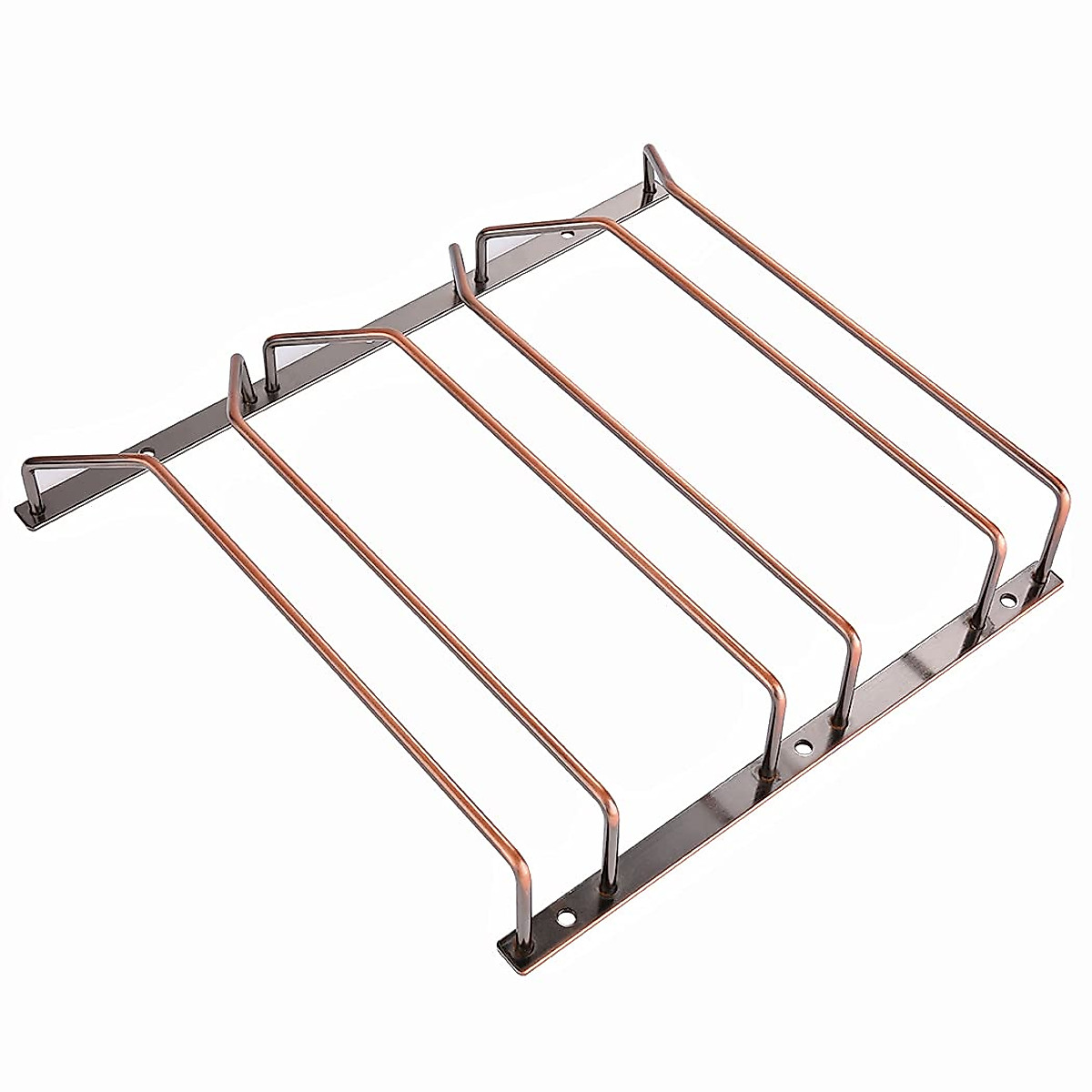Dianoo Bronze Wine Glass Rack Under Cabinet, 3 Rows, 27.5cm
