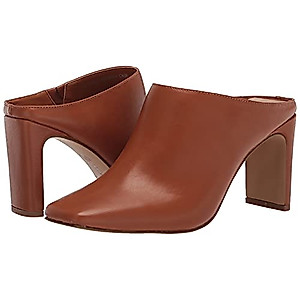 The Drop Women's Avena Square Toe Block Heel Mule, Cognac, 8