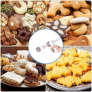 FRJ Transparent multi-function cookie pressure spray gun kit with 13 discs and 6 icing tips, perfect for DIY cookie making and cake frosting decoration