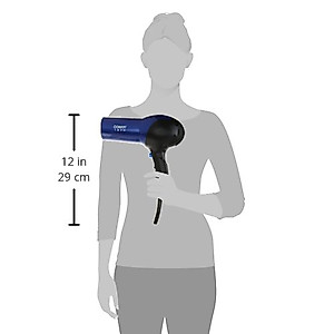Conair 1875 Watt Turbo Hair Dryer, Blue/Black