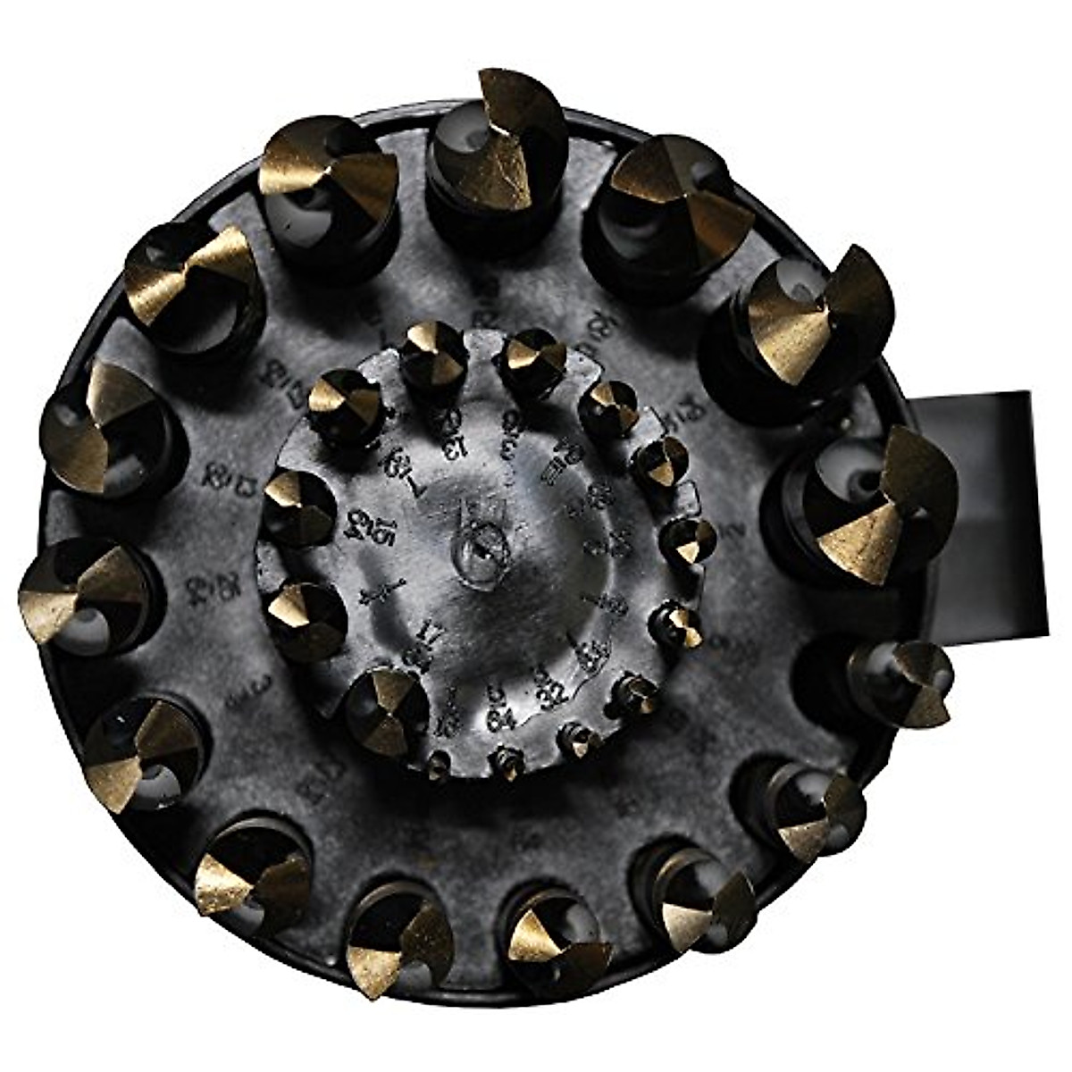 KFD29J-PC KFD 29-Piece High-Speed Steel Jobber Length Drill Bit Set in Plastic Case, Black/Gold Oxide Finish, Round Shank, Spiral Flute, 135 Degrees Split Point, 1/16 to 1/2 Size