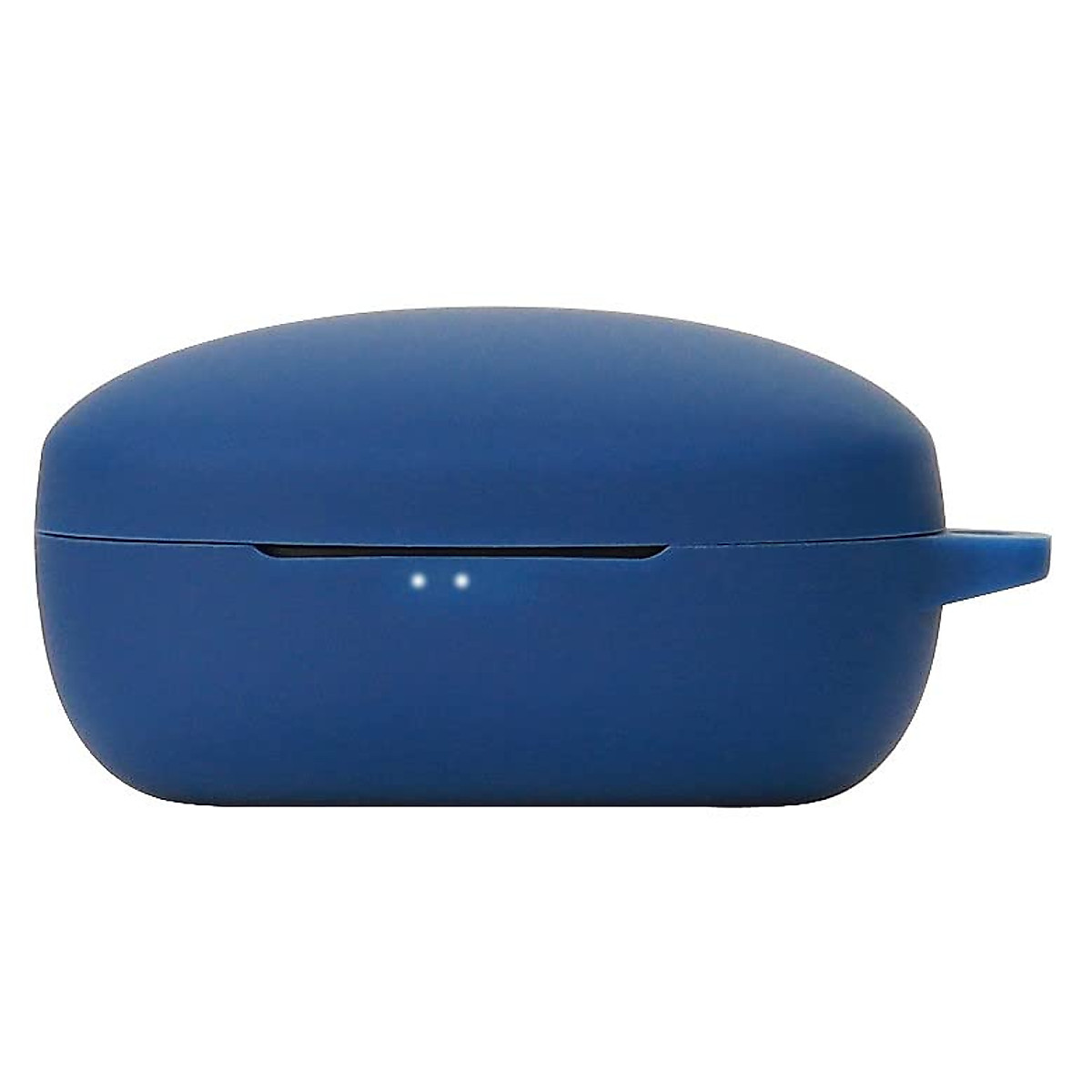 2 Pack DAYJOY Soft Silicone Protective Case Cover Compatible with Anker Soundcore Life Note E Earbuds, Protective Skin Sleeve with Carabiner (Black+Blue)