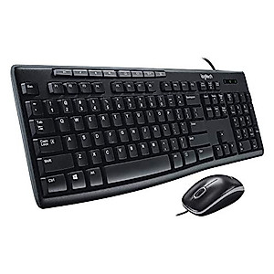 Logitech Media Combo MK200 Full-Size Keyboard and High-Definition Optical Mouse