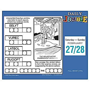 2021 The Daily Jumble® Boxed Daily Calendar