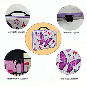 MIATTCLD Diamond Art Organizer Case 60 Slots Diamond Painting Storage Containers, Portable Diamond Painting Accessories and Tools Kit Box for DIY 5D Diamond Beads Art Craft