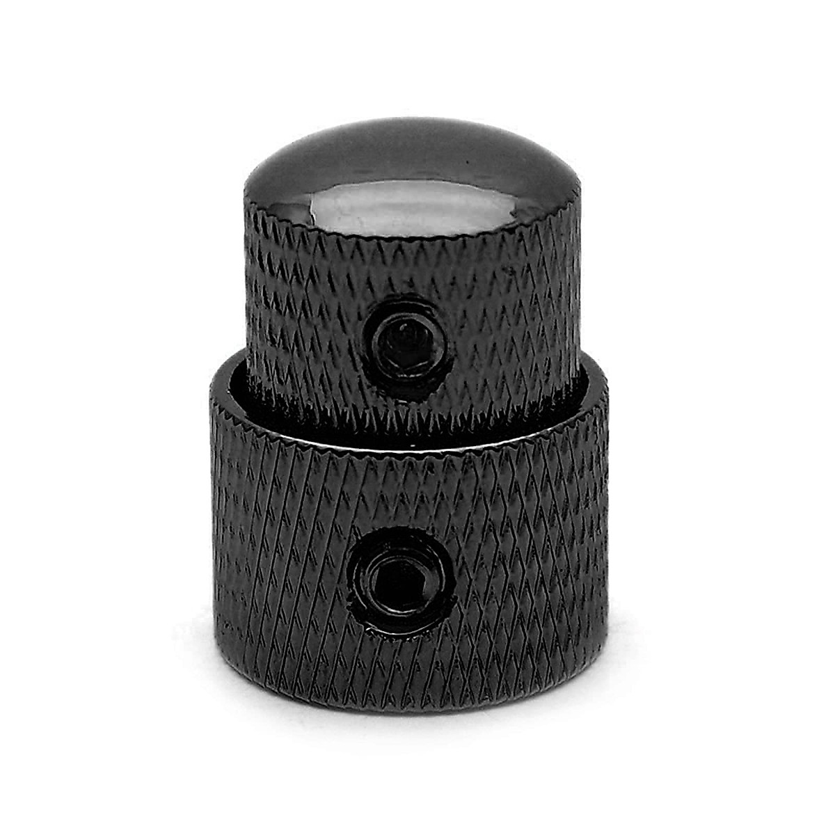 SAPHUE Guitar Dual Concentric Stacked Control Knobs Sets Metal with Wrench Replacement for Electric Guitar Bass 2 Sets