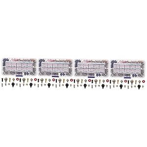 VILLCASE 4 Sets Computer Host Screw Countersunk Head Screw Wood Screws Drilling Screw Computer Supply Assortment Screw Flat Head Machine Screws Laptop Screws Countersunk Bolts Computer Part