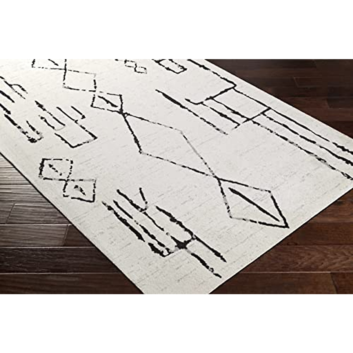 Hauteloom Maguyam Living Room, Bedroom Machine Washable Area Rug - Black, Gray - 9'3" x 12'