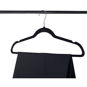 Home-it Premium Velvet Hangers Heavy Duty Clothes Hook Swivel 360-Ultra Thin, 30 Pack