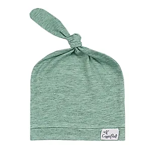 Copper Pearl Baby Beanie Hat Top Knot Stretchy Soft Emerson