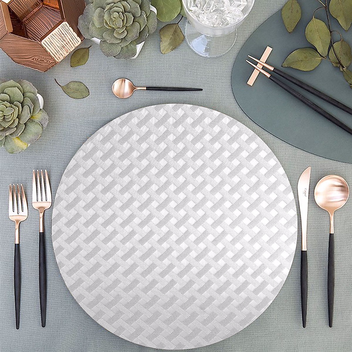 ElastPro EVA Useful and Multipurpose Anti Slip Mat/Sheet for Fridge, Bathroom, Kitchen, Drawer, Shelf Liner (Metallic Grey, 11.8 Inch X 59.05 Inch)