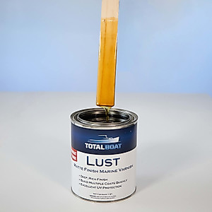 TotalBoat-486490 Lust Marine Varnish, High Gloss and Matte Finish for Wood, Boats, Outdoor Furniture (High Gloss, Gallon)
