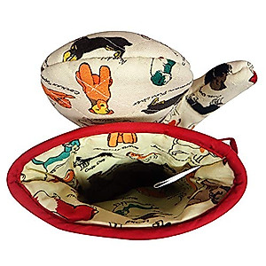 Oven Mitts Cotton Fashion Cute Dog Design 1pair Heat Resistant Oven Gloves Safe Cooking Baking Grilling Barbecue Machine Washable Pot Holders (Oven Mitts Dog Flower)