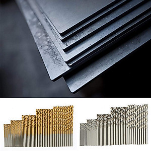 100pcs HSS Drill Bit, Coated Drill Bit, White Drill Bit Set High Speed Steel