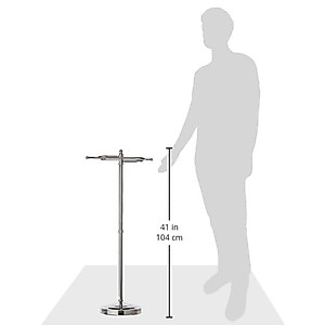 Gatco 1505 Floor Standing S Style Towel Holder, Chrome