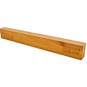 Green Direct 16 inch Magnetic Knife Holder, Use as A Wood Knife Storage Bar, Utensil Holder, Tool Holder, Art Supply Organizer & Kitchen Organizer