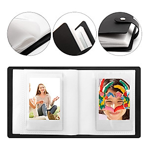 52 Pockets Mini Photo Album for Fujifilm Instax Mini Instant Film, Polaroid Snap, Z2300, SocialMatic Instant Cameras & Zip Instant Printer (Black, 1Pack)