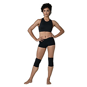 Adult Black Knee Pads for Dancers, X-Small, Black