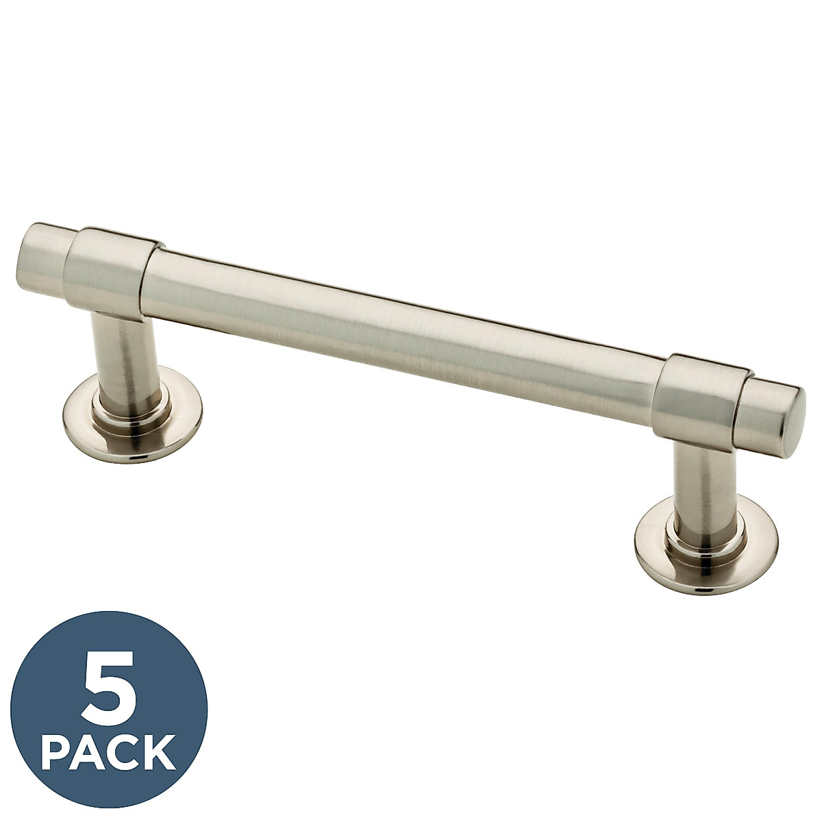 Franklin Brass Francisco (10-Pack) Cabinet Handles 3" Satin Nickel Cabinet Pulls Handles for Cabinets and Drawers Cabinet Hardware Dresser Handles Drawer Pulls P29520K-SN-B