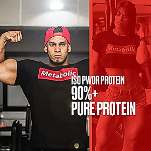 Metabolic Nutrition Whey Protein Isolate ISO PWDR Strawberry Cream, 3.04lb, 23 Servings, 26g Protein, Fast Digesting, Zero Carbs, Delicious Flavor, Very Low Carbs & Fat, Zero Lactose