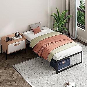 ZINUS Abel Metal Platform Bed Frame / Mattress Foundation with Steel Slat Support / No Box Spring Needed / Easy Assembly, Twin