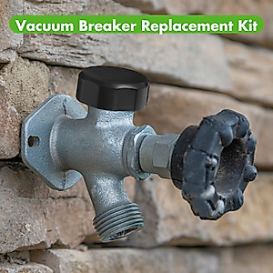 Cinnvoice 2 Set Vacuum Breaker Kit Replacement Valves Compatible with Vacvbkx1b Black Replacement Fit Traditional Anti Siphon Frost free Sillcock Valves Vacuum Breaker Outside Faucet Repair Kit