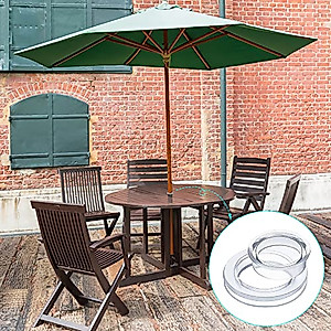 SourceTon 4 Pieces Silicone Patio Table Umbrella Hole Ring Plug and Cap Set for Outdoor Patio Garden Beach Table Umbrella Plug