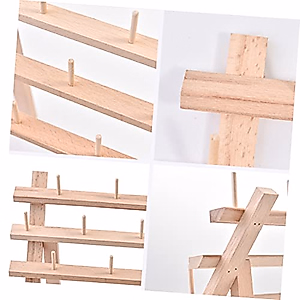 NUOBESTY 30 Sewing Storage DIY Thread Rack Thread Rack Wall Mount Cone Holder Stand Thread Holder Thread Organizer Rack Thread Stand Holder Embroidery Thread Sewing Thread Rack