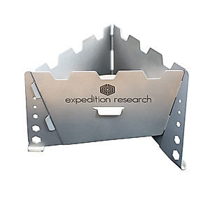 Titanium Solid Fuel Stove - Integrated Wind Shield
