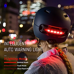 LIVALL C20 Smart Bike Helmet with LED Lights & Visor, CPSC Certified, Bike Helmet with Fall Detection for Adults Men Women, Bicycle Helmet for Urban Commuter E-Bike Scooter Skateboard