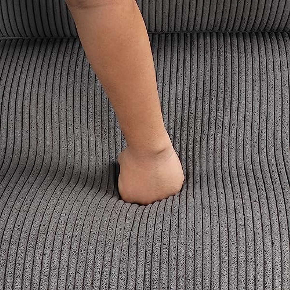 ERYE Oversized Modular Sectional Sofa Couch with Movable Ottoman Can be Freely Combined into Sofabed,L-Shaped & U-Shaped,Low Back Corner Sectional&Couch for Home Apartment Living Room