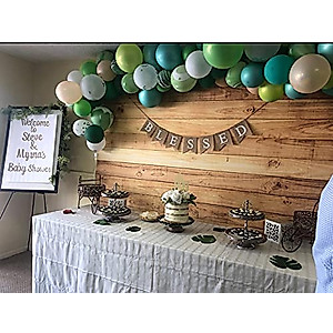 CYLYH 7x5ft Wooden Backdrop Baby Shower Backdrops Boho Party Decorations Backdrops Props for Studio for Photographers Retro Wood Wall Background D178