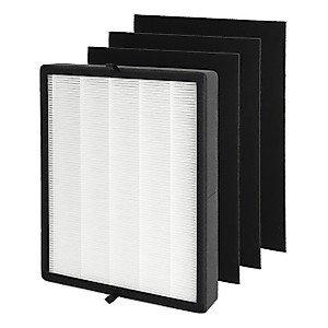 Flintar True HEPA Replacement Filter, Made in TAIWAN, Compatible with Alen BreatheSmart Flex and 45i Air Purifier, H13 Grade True HEPA, Plus 3 Extra Pre-Filters, Part # B4-Fresh (1-Pack)