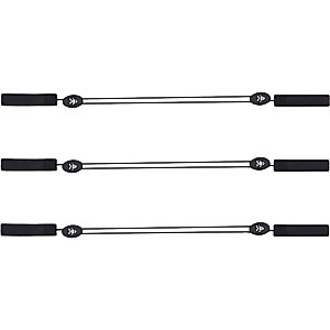 Adjustable Eyeglasses Strap (3 Pack Fish Style) - No Tail Sunglasses Strap - Eyewear String Holder - With Bonus Glasses Cleaning Cloth - 3 Pack