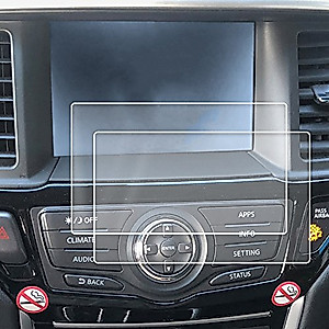 Red Hound Auto 2014-2018 Compatible with Nissan Pathfinder Screen Saver 2pc Custom Fit Invisible High Clarity Touch Display Protector Minimizes Fingerprinting 8 Inch
