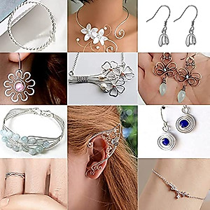 18 Gauge Silver Jewelry Wire with 4 in 1 Plier modacraft 65FT Craft Wire 1 MM Tarnish Resistant Copper Wire ​Beading Wire for Jewelry Making Supplies and Crafting