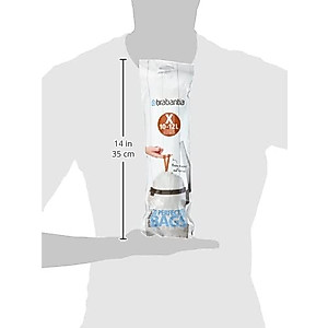 Brabantia Trash Can Liner Code X, 3.2 gallon, White