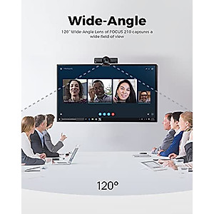 WYRESTORM 4K Webcam with AI Tracking, Auto Framing, 120° FOV, 90fps, 8X Digital Zoom, ePTZ, Dual AI Noise-canceling Mics, Conference Room Camera for Video Call, Remote Education, HD Live Streaming