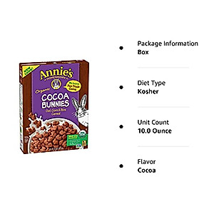 Annie's Organic Cocoa Bunnies Breakfast Cereal, 10 oz