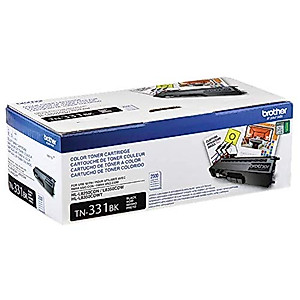 Brother Genuine TN-331BK (TN331BK) Black Laser Toner Cartridge 2-Pack