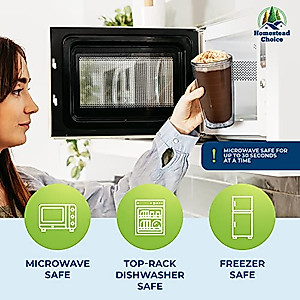 Insulated Drinking Glasses 16oz 4-pack - Made in USA Great for Iced Coffee & Hot Drinks, Clear Double Wall Plastic Tumbler Cups, Microwave, Freezer & Top Rack Dishwasher Safe Reusable Cups